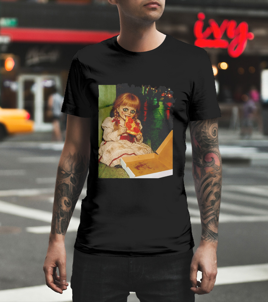 Annabelle Pizza Night Halloween T-Shirt