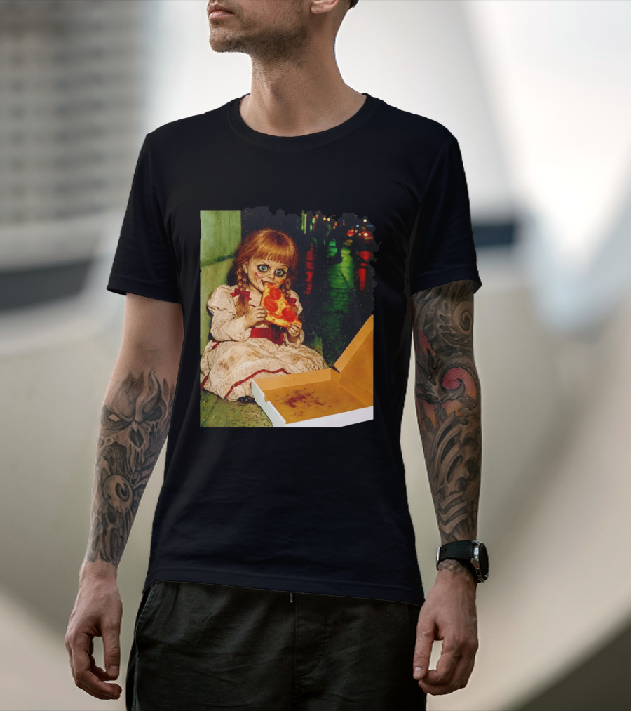 Annabelle Pizza Night Halloween T-Shirt