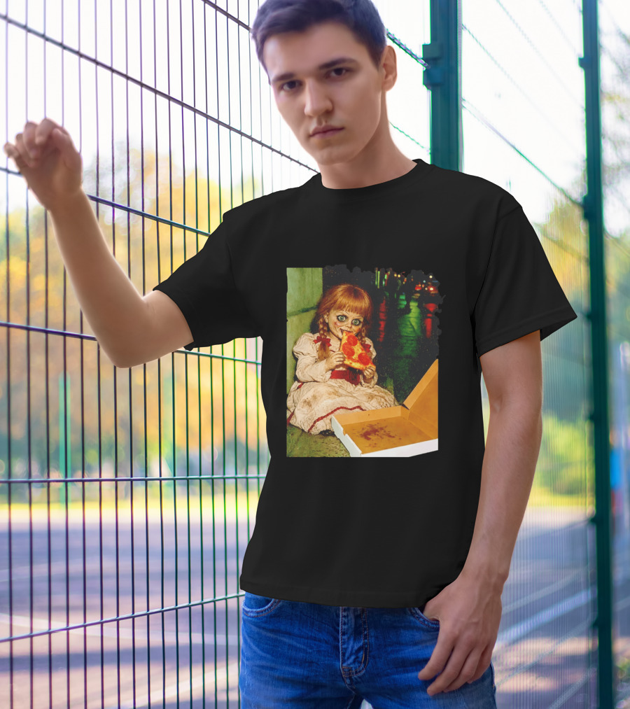 Annabelle Pizza Night Halloween T-Shirt