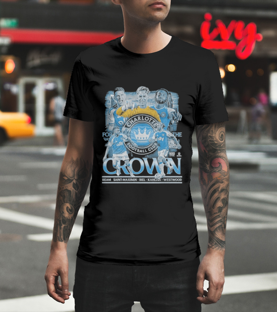 Charlotte FC 2026 Crown Ream Saint Maximin Biel Kahlina Westwood T-Shirt