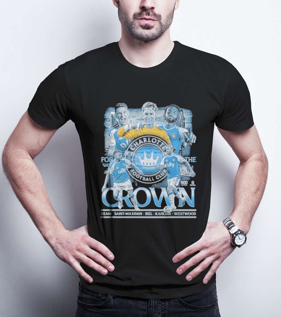 Charlotte FC 2026 Crown Ream Saint Maximin Biel Kahlina Westwood T-Shirt