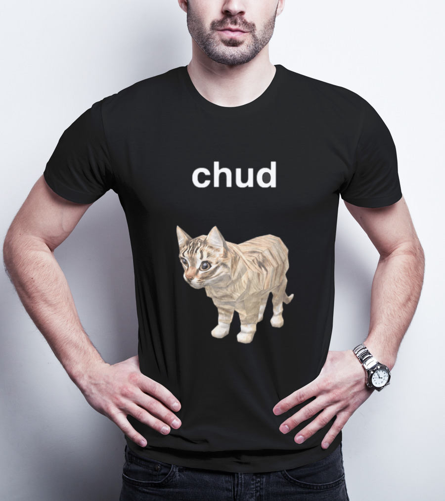 Chud Cat Meme Funny Internet Culture T-Shirt