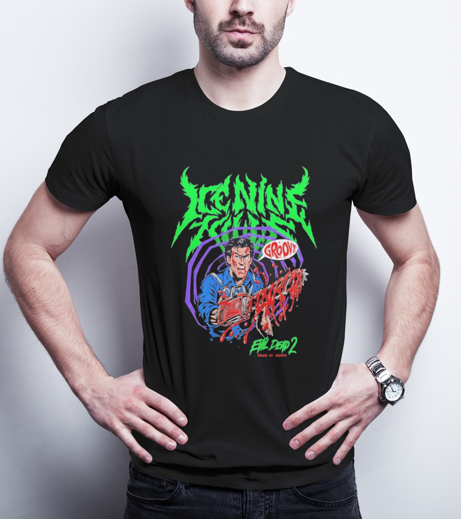 Ice Nine Kills Groovy Evil Dead 2 Blood Guts 2026 T-Shirt