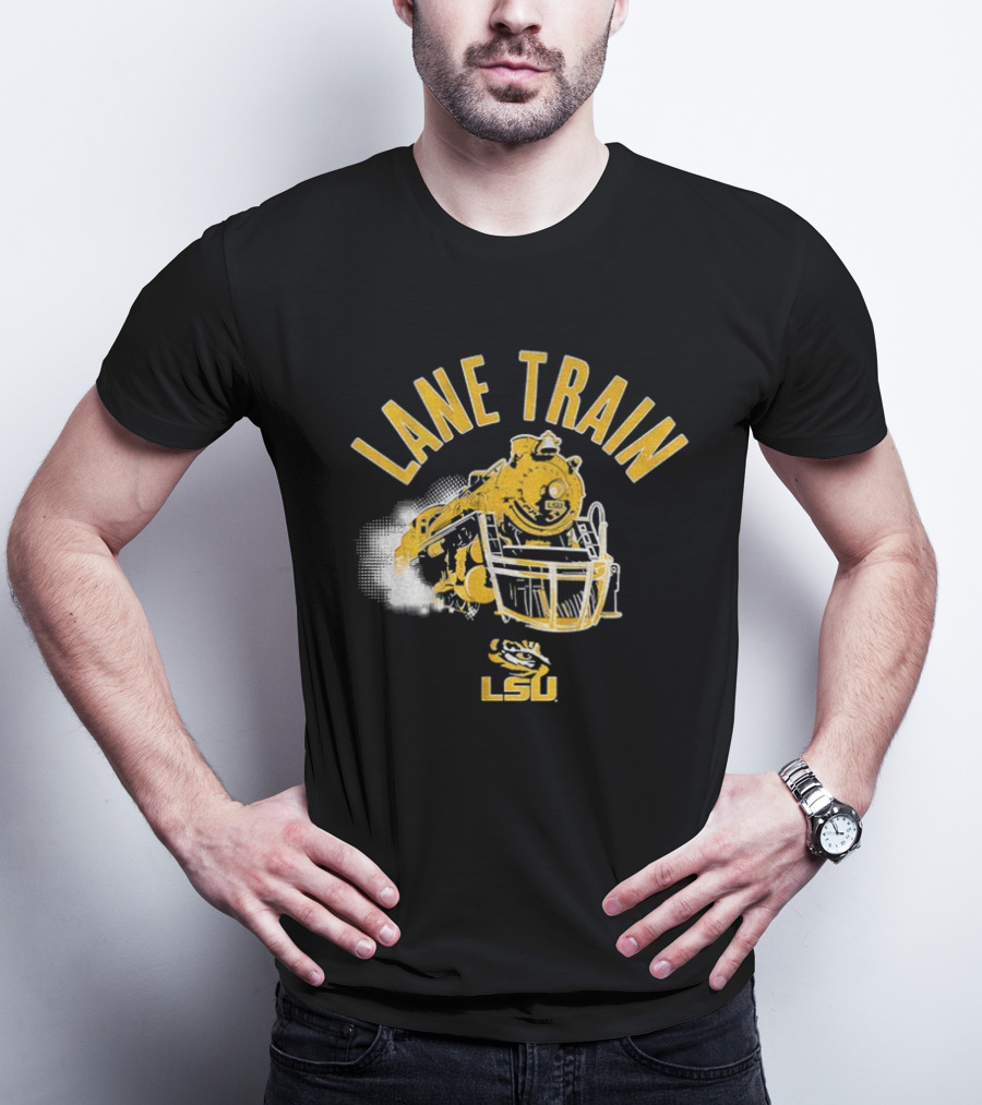 LSU Lane Train Football Helmet Lane Kiffin T-Shirt