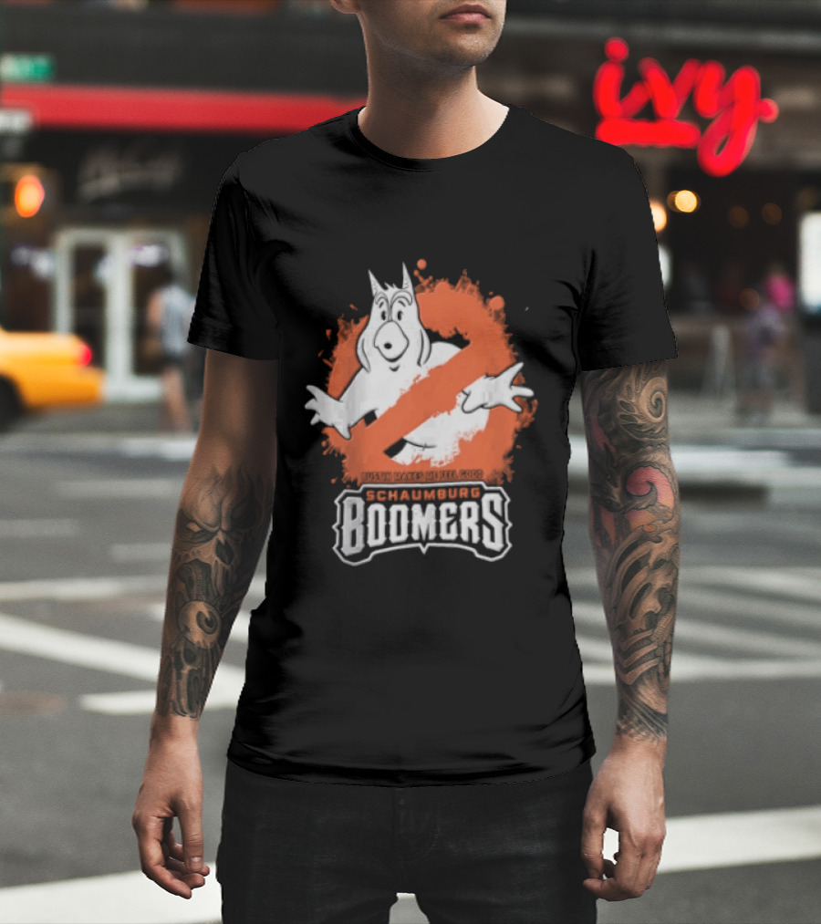 Schaumburg Boomers Bustin Makes Me Feel Good Ghostly T-Shirt