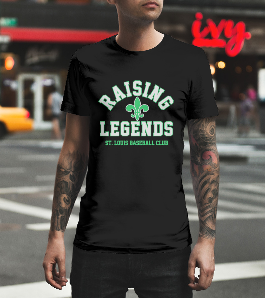 Raising Legends St. Louis Baseball Club Fleur De Lis T-Shirt