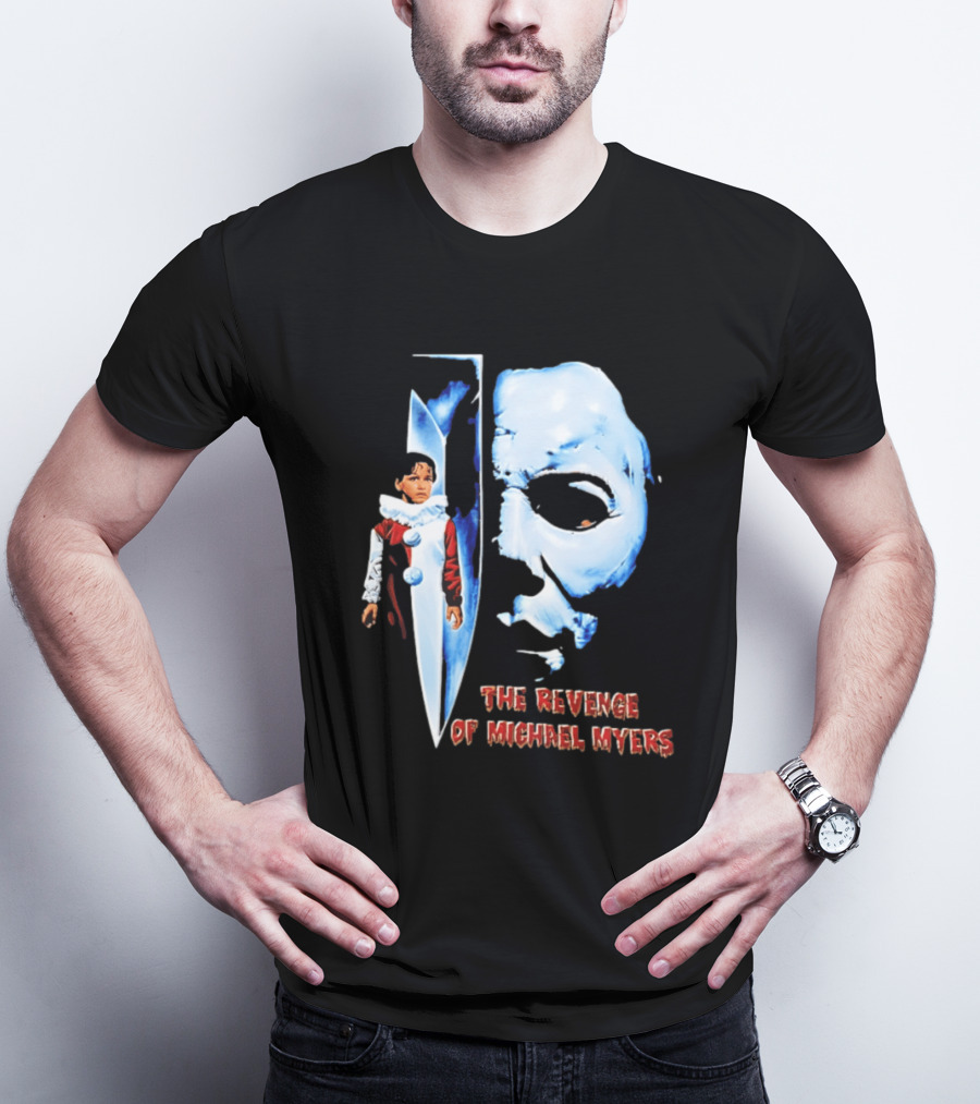 The Revenge Of Michael Myers Halloween Mask Knife Clown T-Shirt
