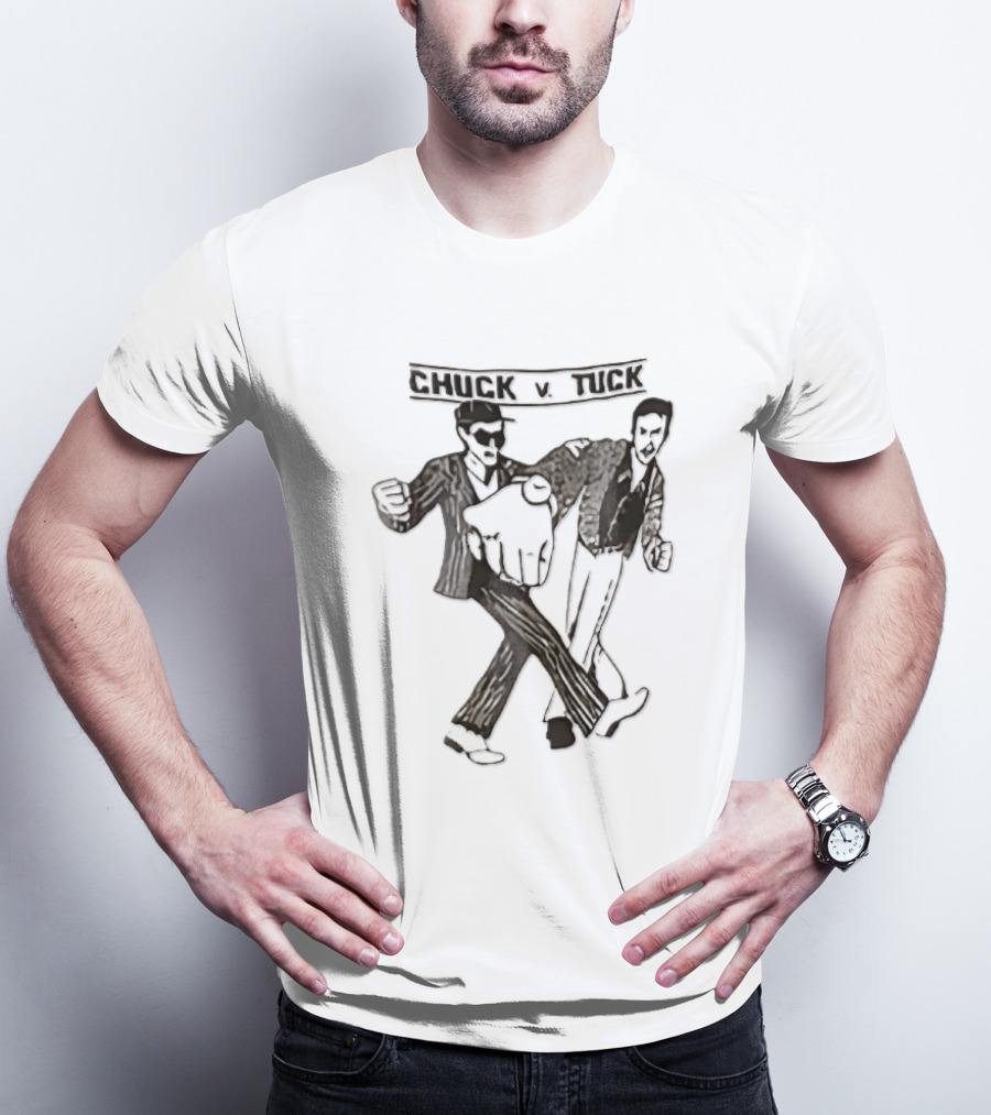 Chuck V Tuck Dancing Cartoon Line Duo T-Shirt