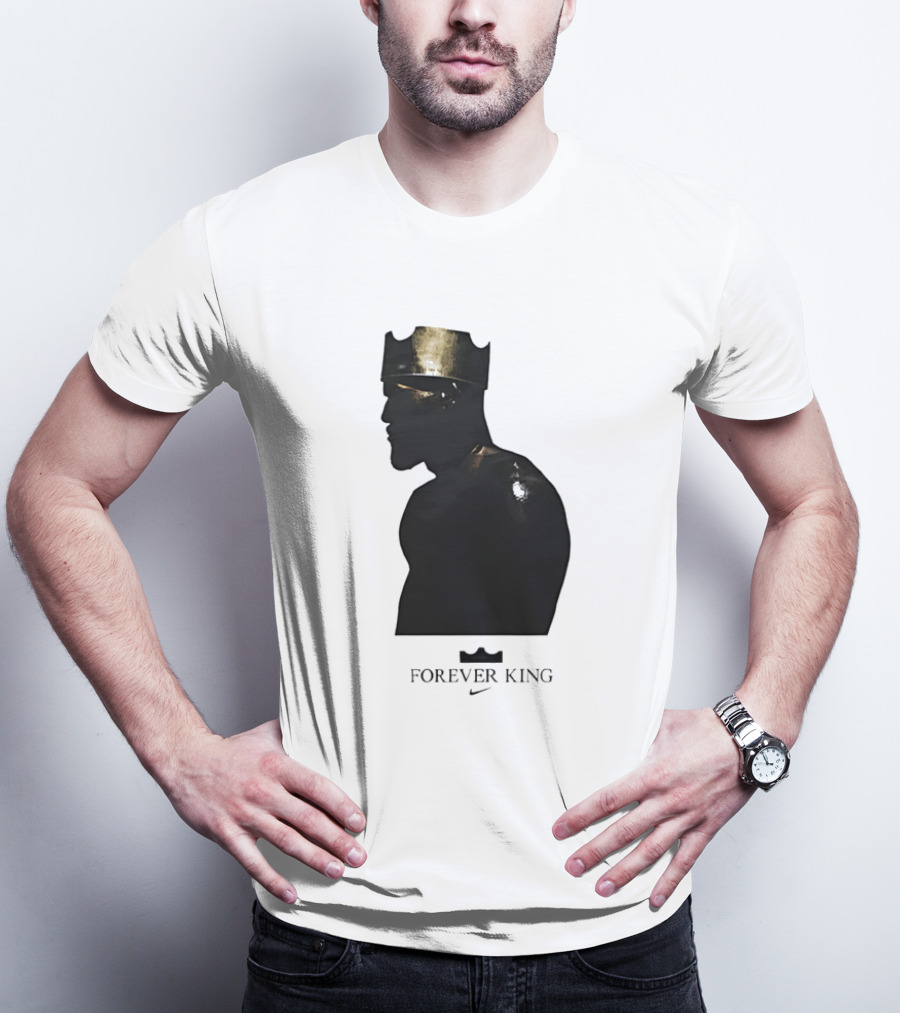LeBron James Forever King Gold Crown Silhouette Nike T-Shirt