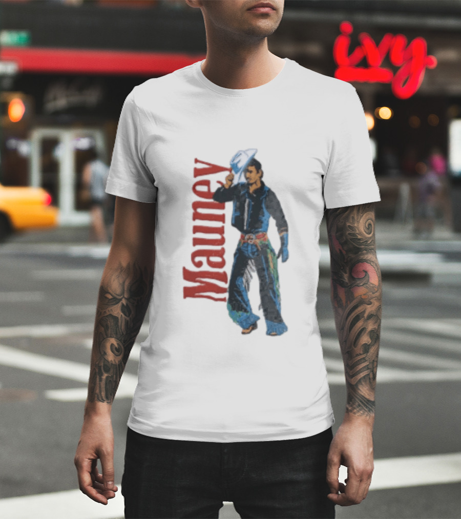 Mauney Cowboy Hat Salute Rodeo T-Shirt