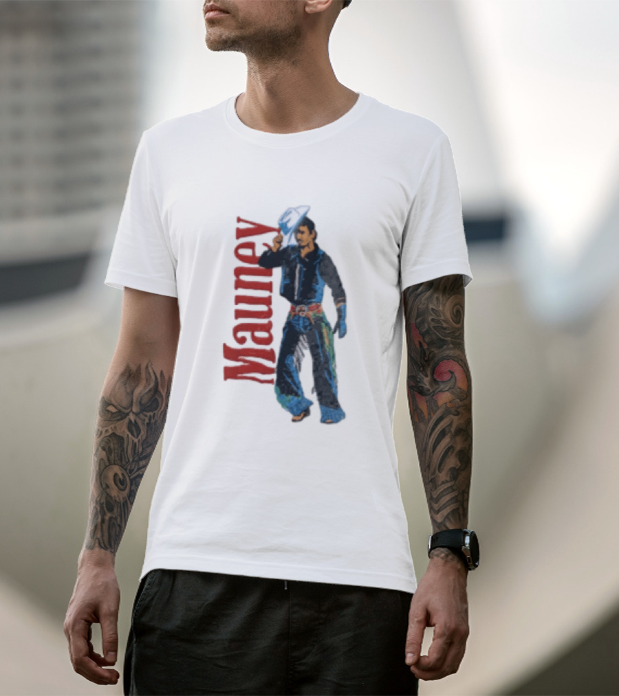 Mauney Cowboy Hat Salute Rodeo T-Shirt