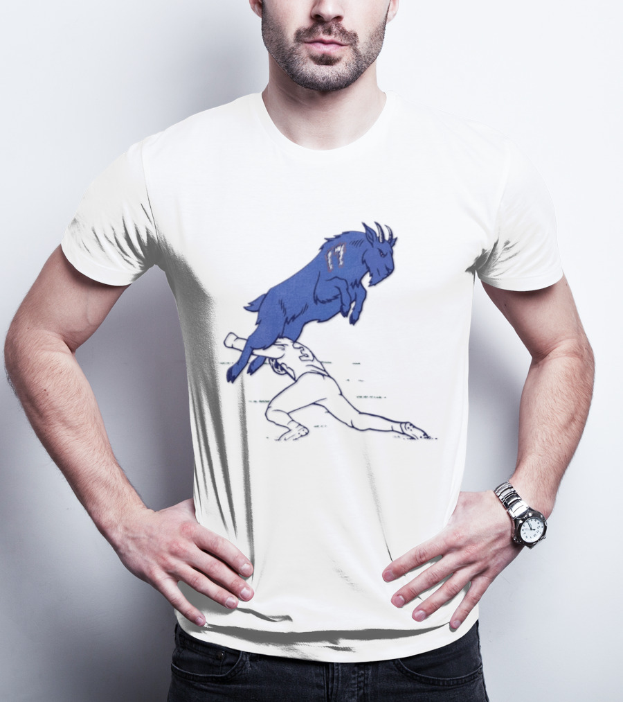 Buffalo Bills Josh Allen Goat 17 Jumping Over Defender Football Play T-Shirt