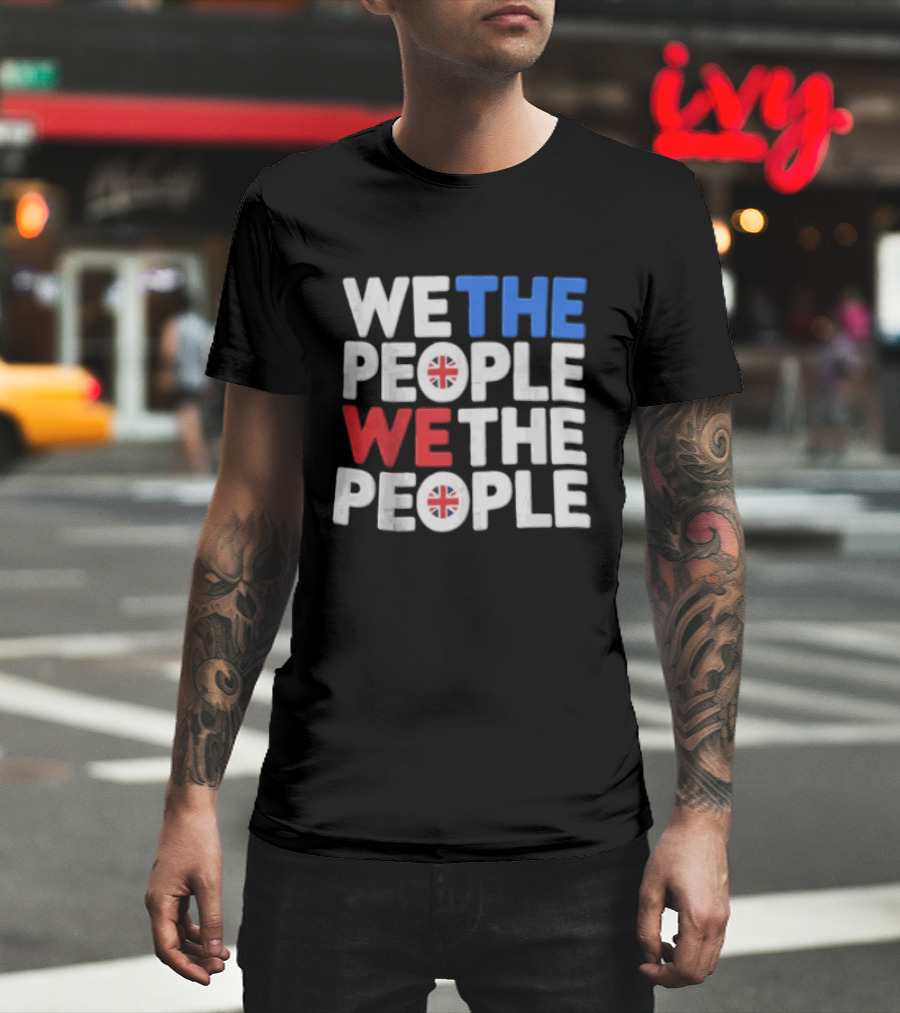 We The People UK British Flag Union Jack T-Shirt