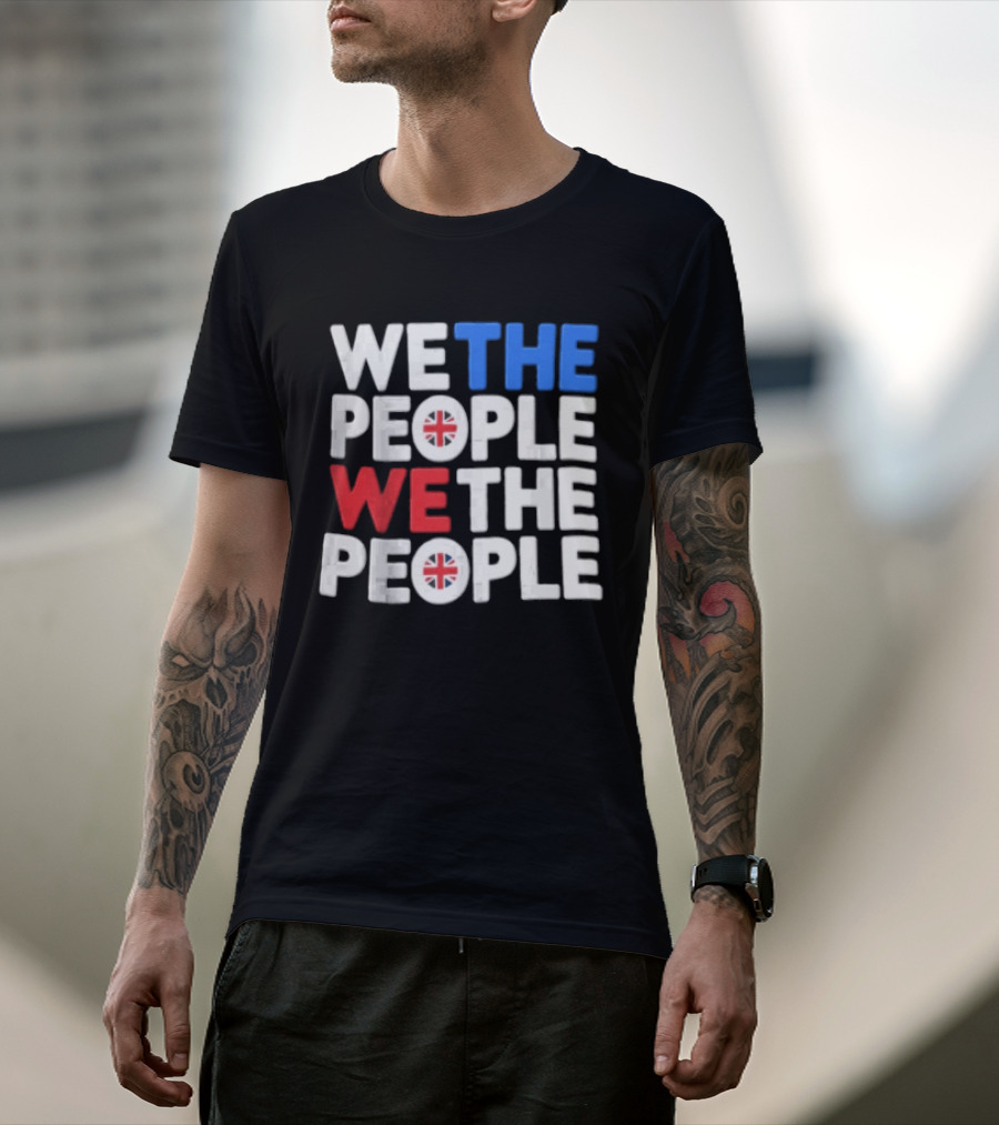 We The People UK British Flag Union Jack T-Shirt