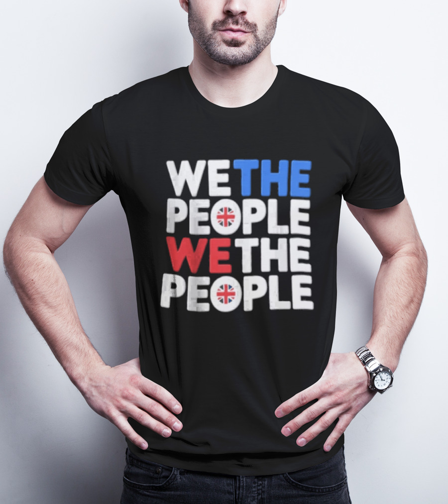 We The People UK British Flag Union Jack T-Shirt