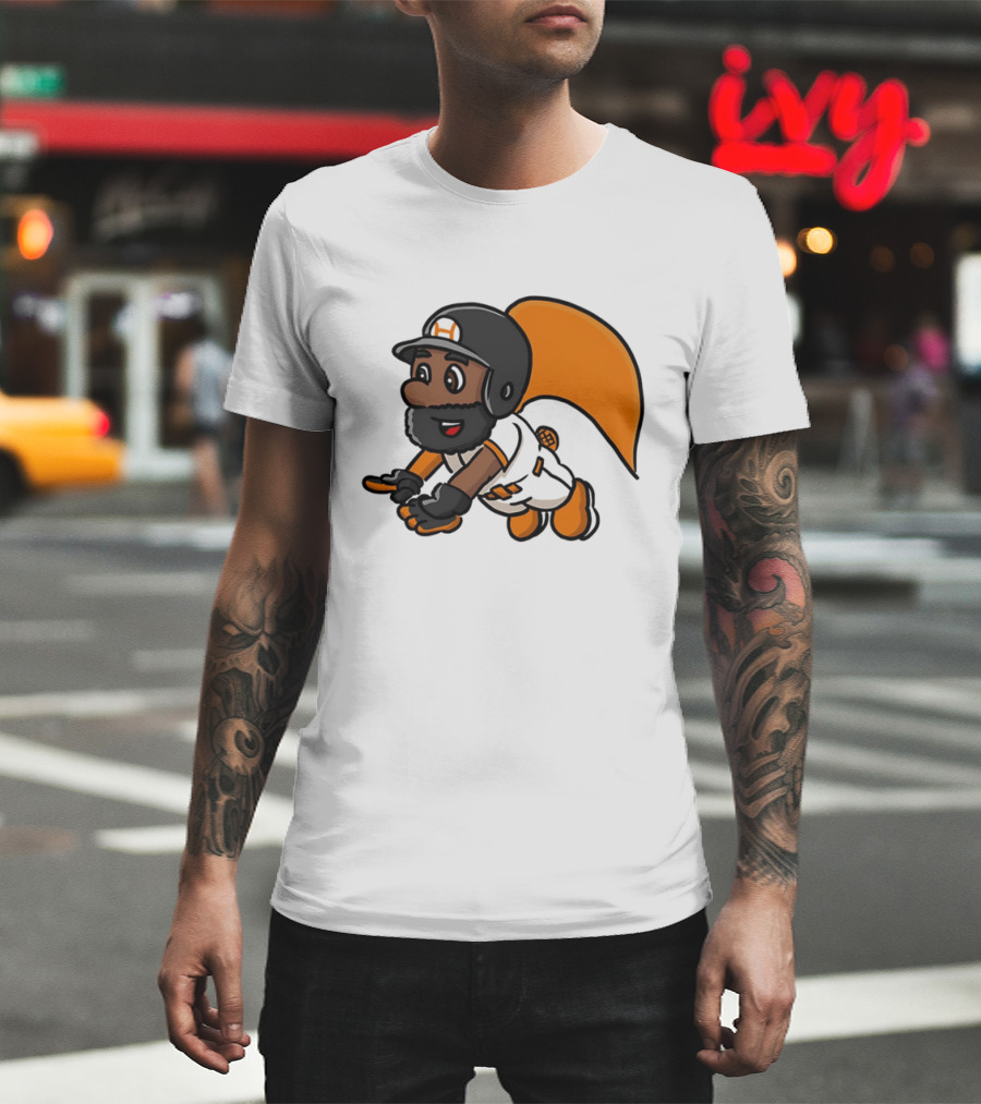 Super Baseball Bros Diving Catch Gamer Parody Superhero Player T-Shirt