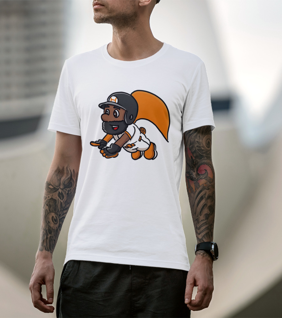 Super Baseball Bros Diving Catch Gamer Parody Superhero Player T-Shirt