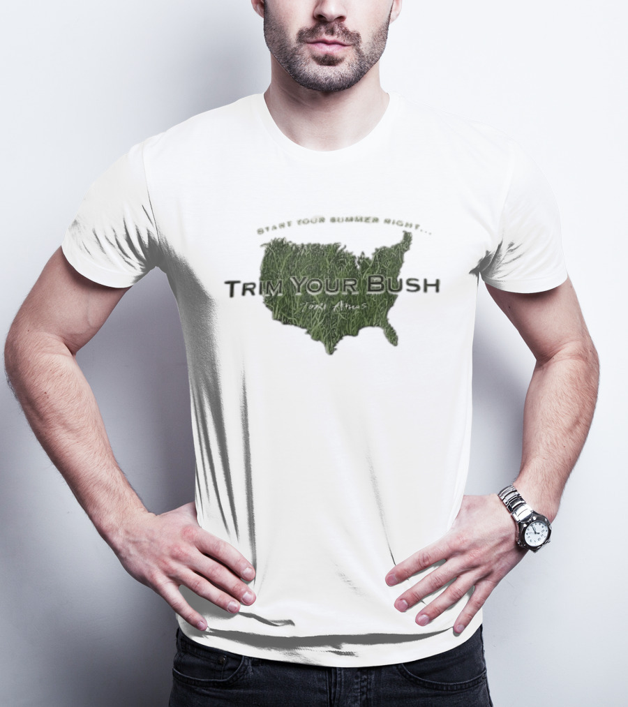 Start Your Summer Right Trim Your Bush Tori Amos USA Map T-Shirt