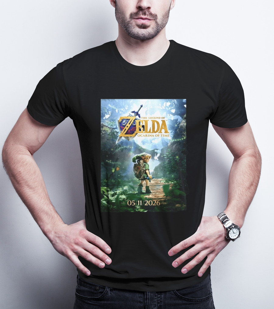 The Legend Of Zelda Ocarina Of Time 05/11/2026 Nitendo Switch 2 Release T-Shirt