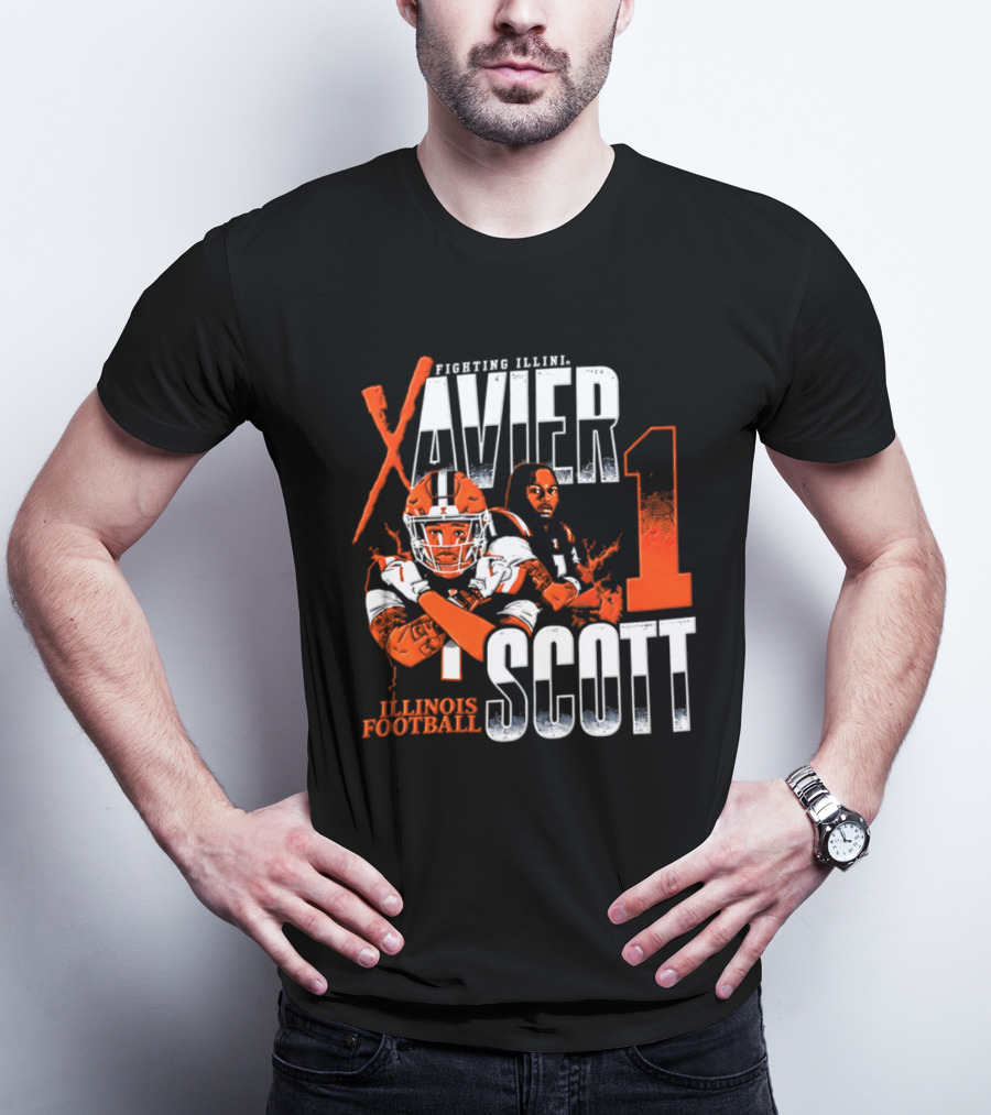 Illinois Fighting Illini Football Xavier Scott 1 T-Shirt
