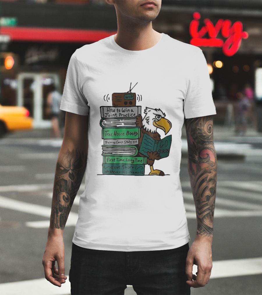 How To Win A Joint Practice Eliot Short Cartoon Eagle Go Birds Tree House Books T-Shirt