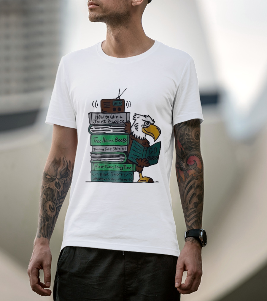 How To Win A Joint Practice Eliot Short Cartoon Eagle Go Birds Tree House Books T-Shirt