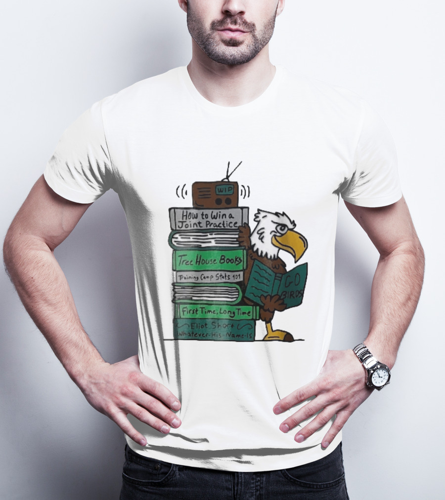 How To Win A Joint Practice Eliot Short Cartoon Eagle Go Birds Tree House Books T-Shirt