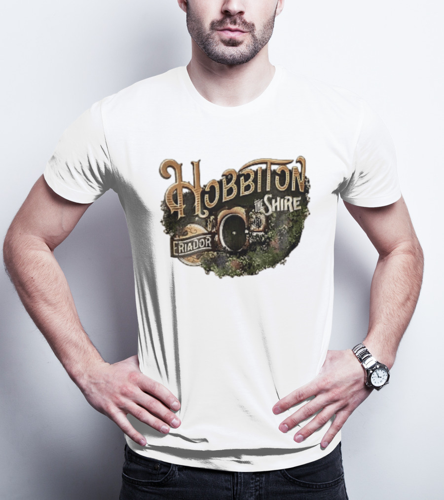 Hobbiton The Shire Eriador Green Hobbit Hole Door T-Shirt