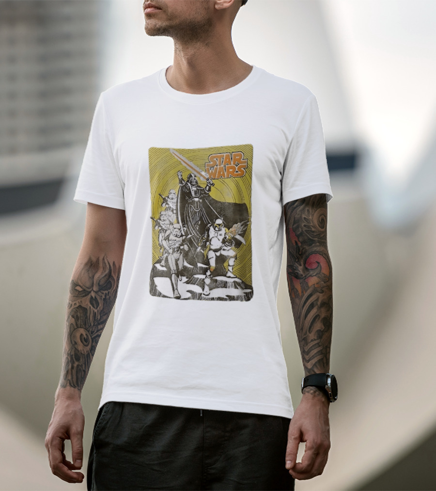 Star Wars Darth Vader Boba Fett Stormtroopers Comic Cover T-Shirt