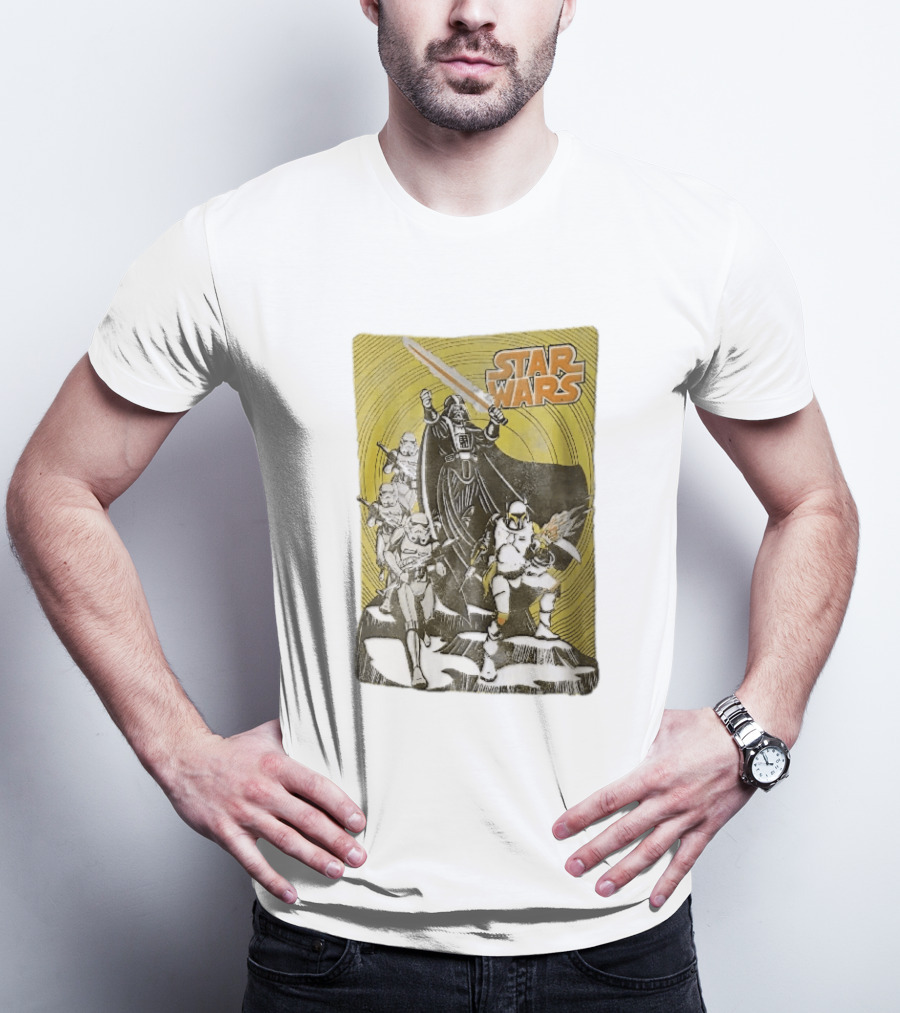 Star Wars Darth Vader Boba Fett Stormtroopers Comic Cover T-Shirt