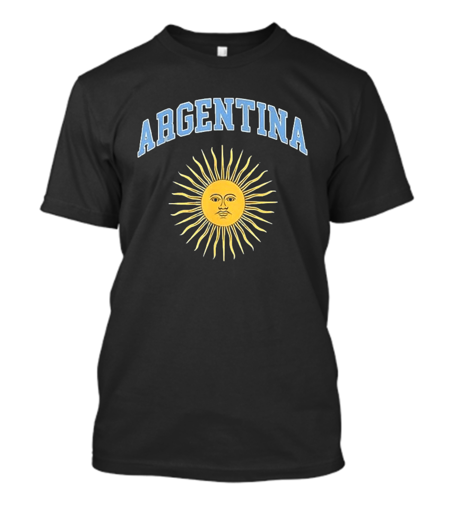 Argentina Sun Symbol Vintage Style Menswear T-Shirt