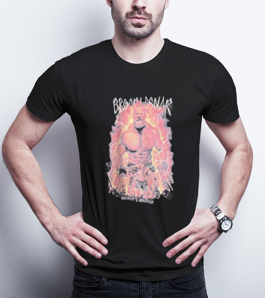 Brock Lesnar Beast Incarnate WWE Lightning Power T-Shirt
