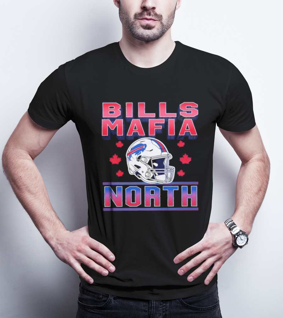 Bills Mafia North Helmet Canadian Fall Maple Leafs T-Shirt