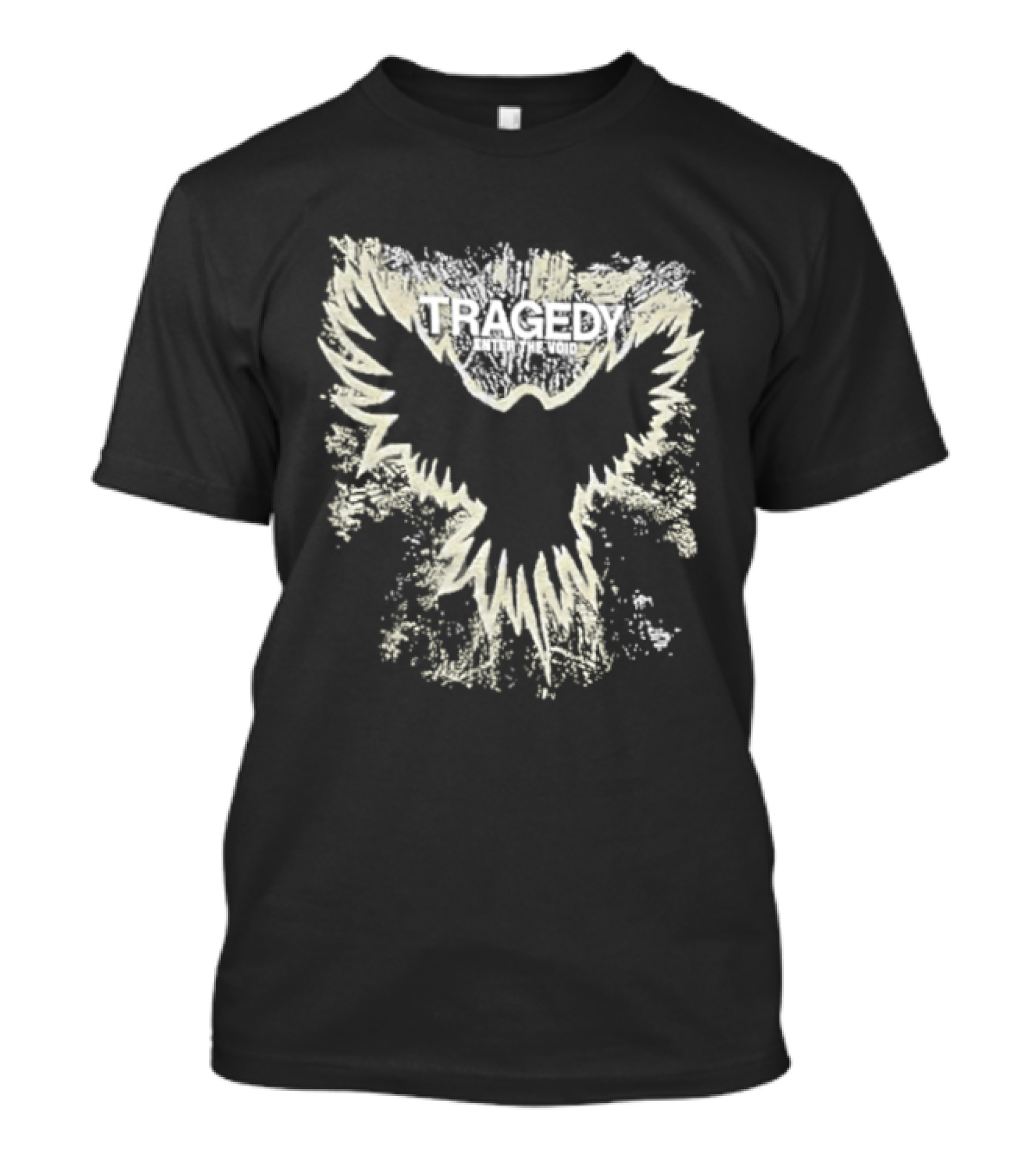 Original Tragedy Band Enter The Void Raven Bird Wings Spread T-Shirt