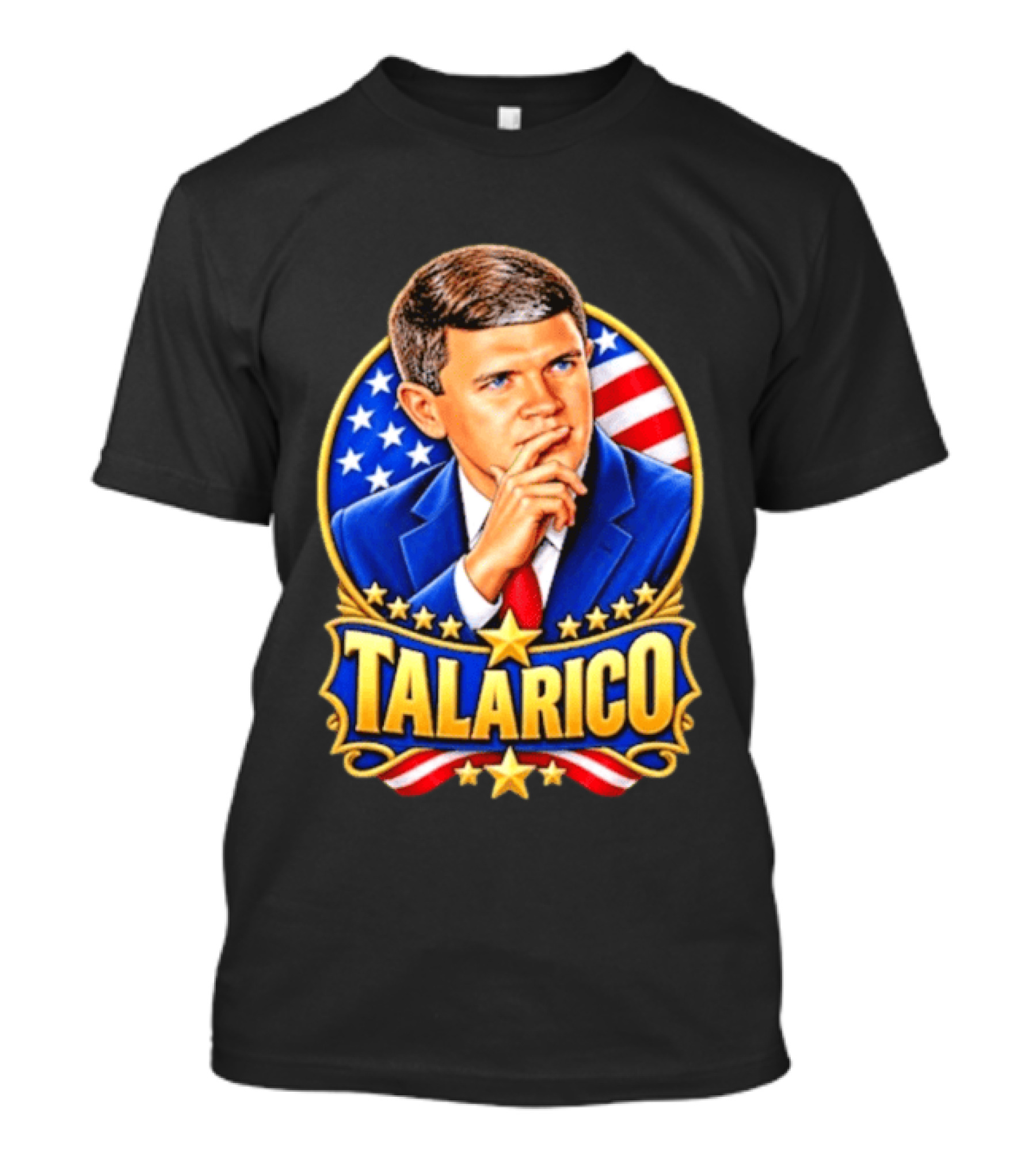 Talarico Presidential Style With American Flag T-Shirt