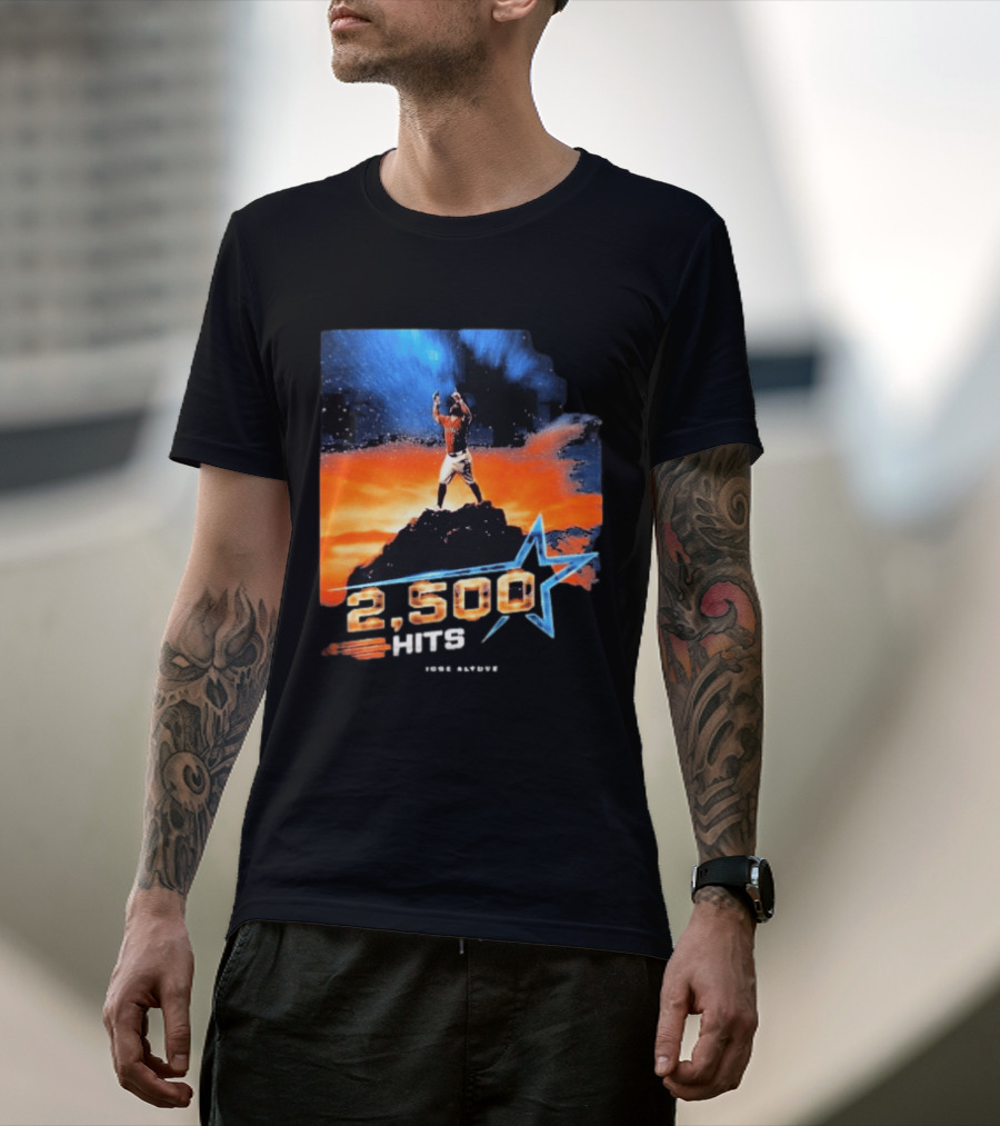 Jose Altuve 2500 Hits Milestone Houston Astros MLB T-Shirt