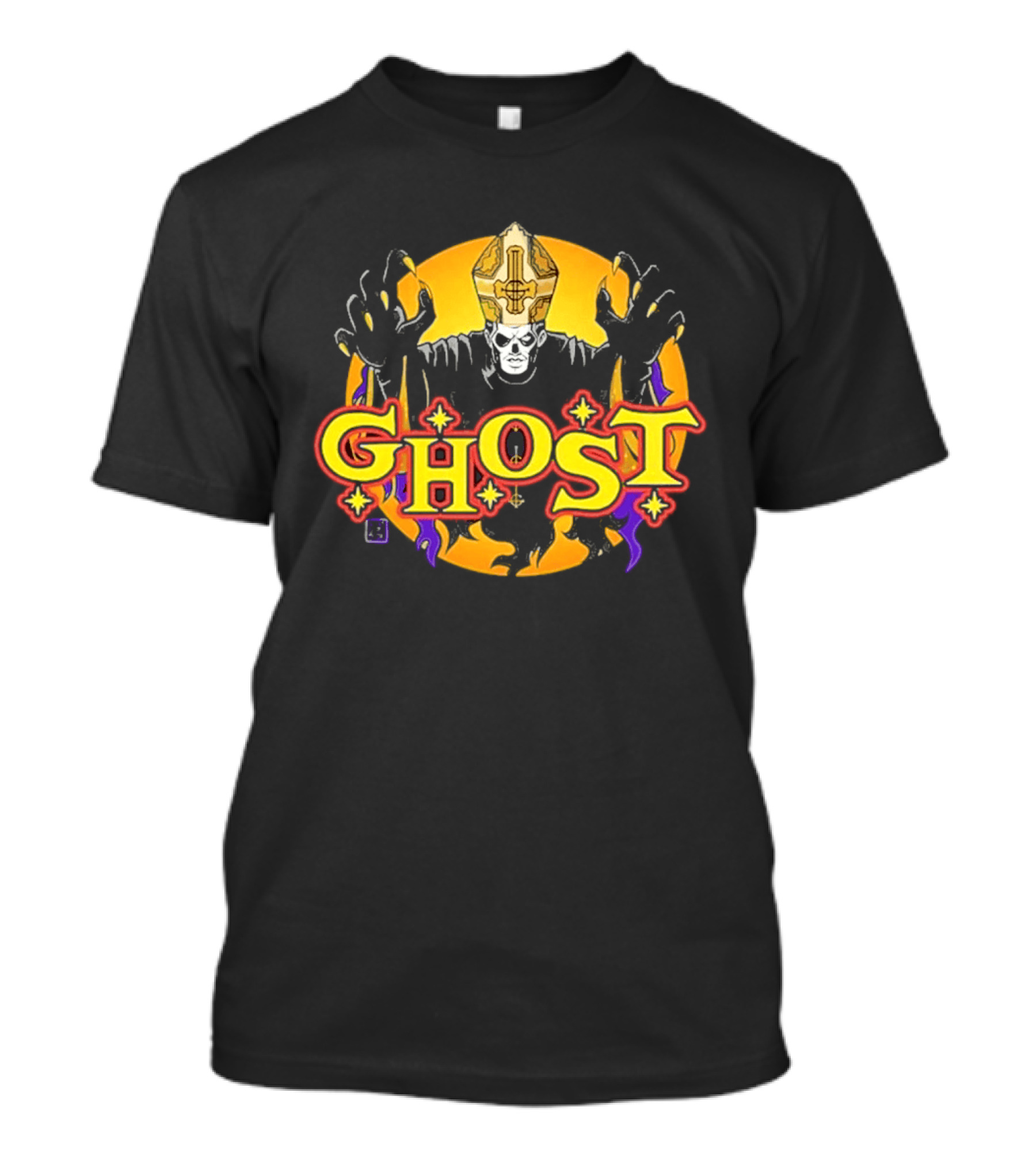Ghost Band Spirit Halloween Collaboration Skull And Cross T-Shirt