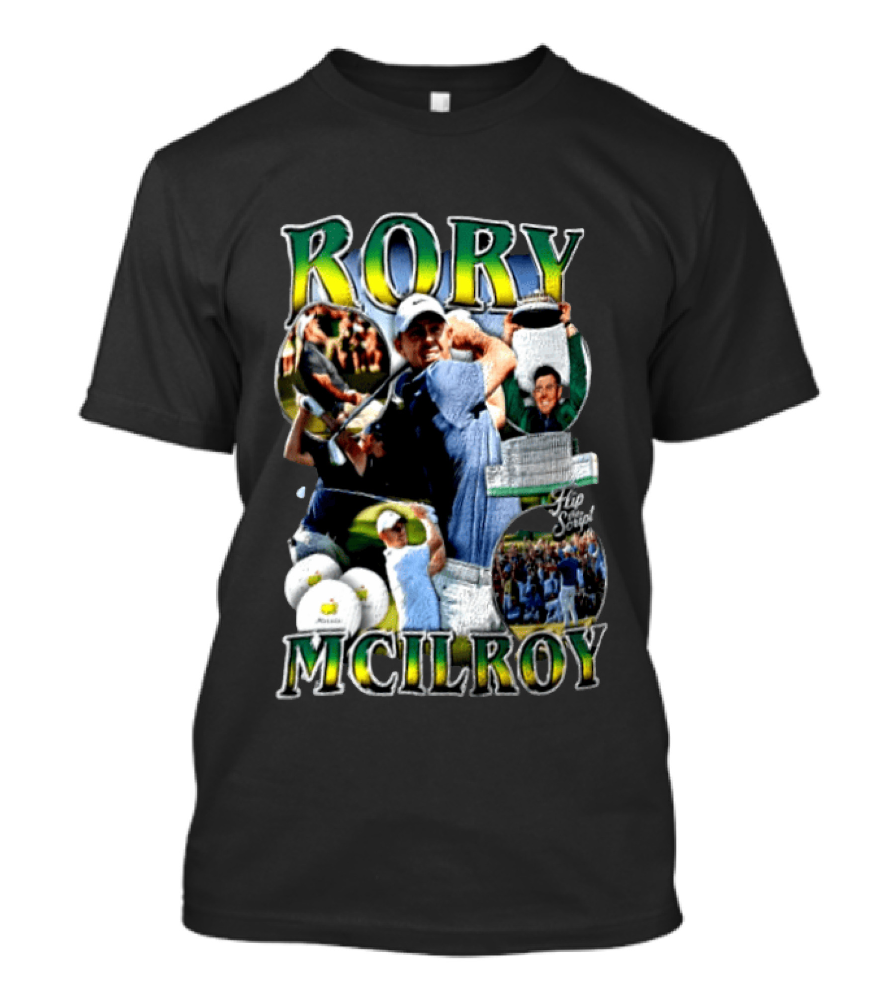 Rory McIlroy Flip The Script Golf Masters Tournament Highlights And Victories T-Shirt