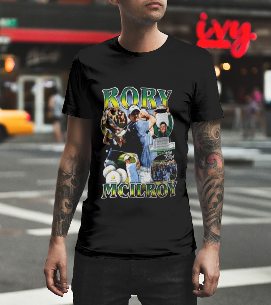 Rory McIlroy Flip The Script Golf Masters Tournament Highlights And Victories T-Shirt