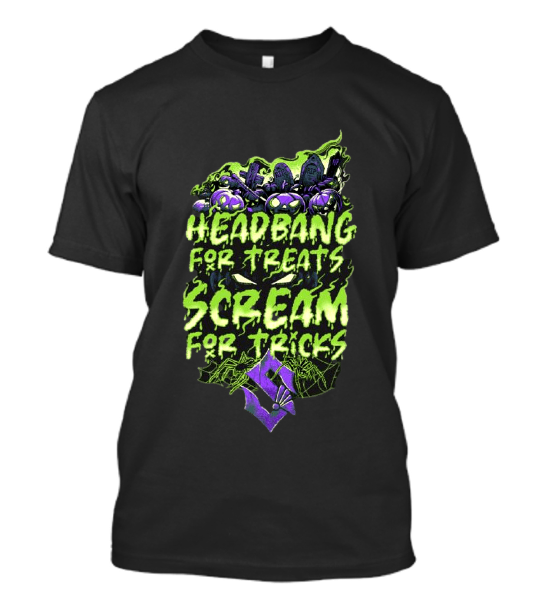Sabaton Store Headbang For Treats Scream For Tricks Halloween T-Shirt