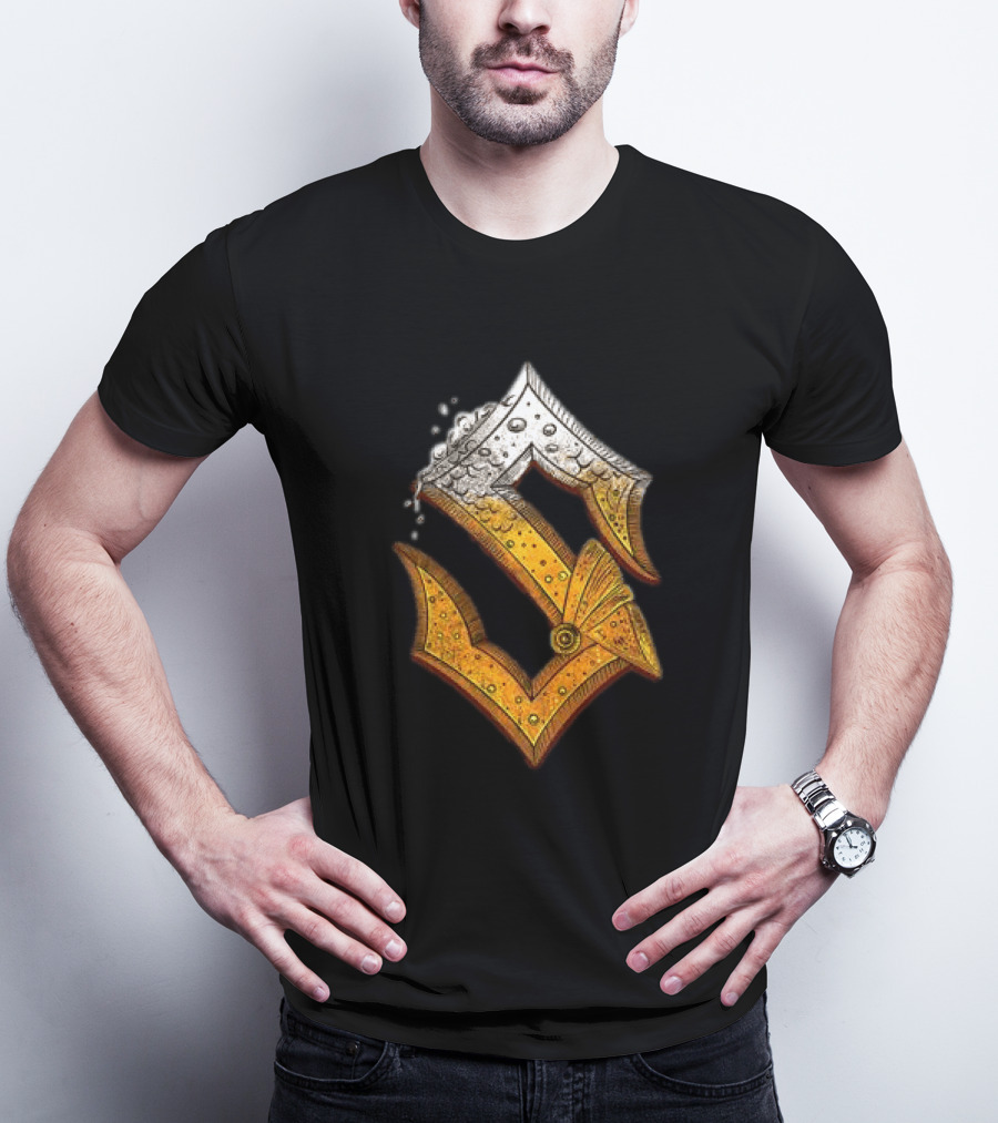 Sabaton Store Noch Ein Bier 2026 Letter S Beer Foam T-Shirt