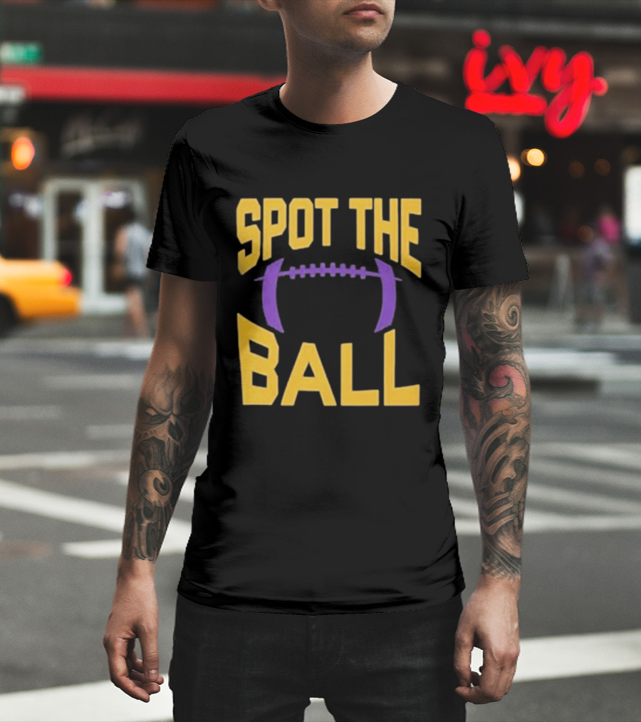 Spot The Ball Football Enthusiast Game Challenge T-Shirt
