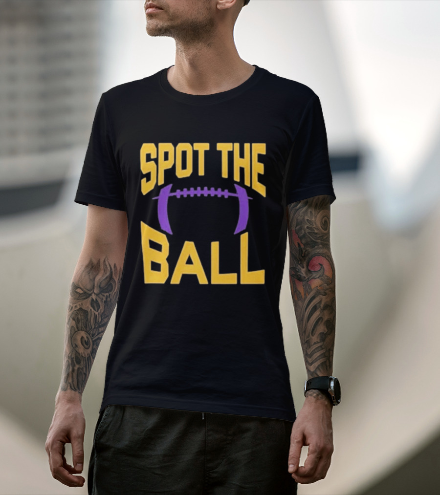 Spot The Ball Football Enthusiast Game Challenge T-Shirt