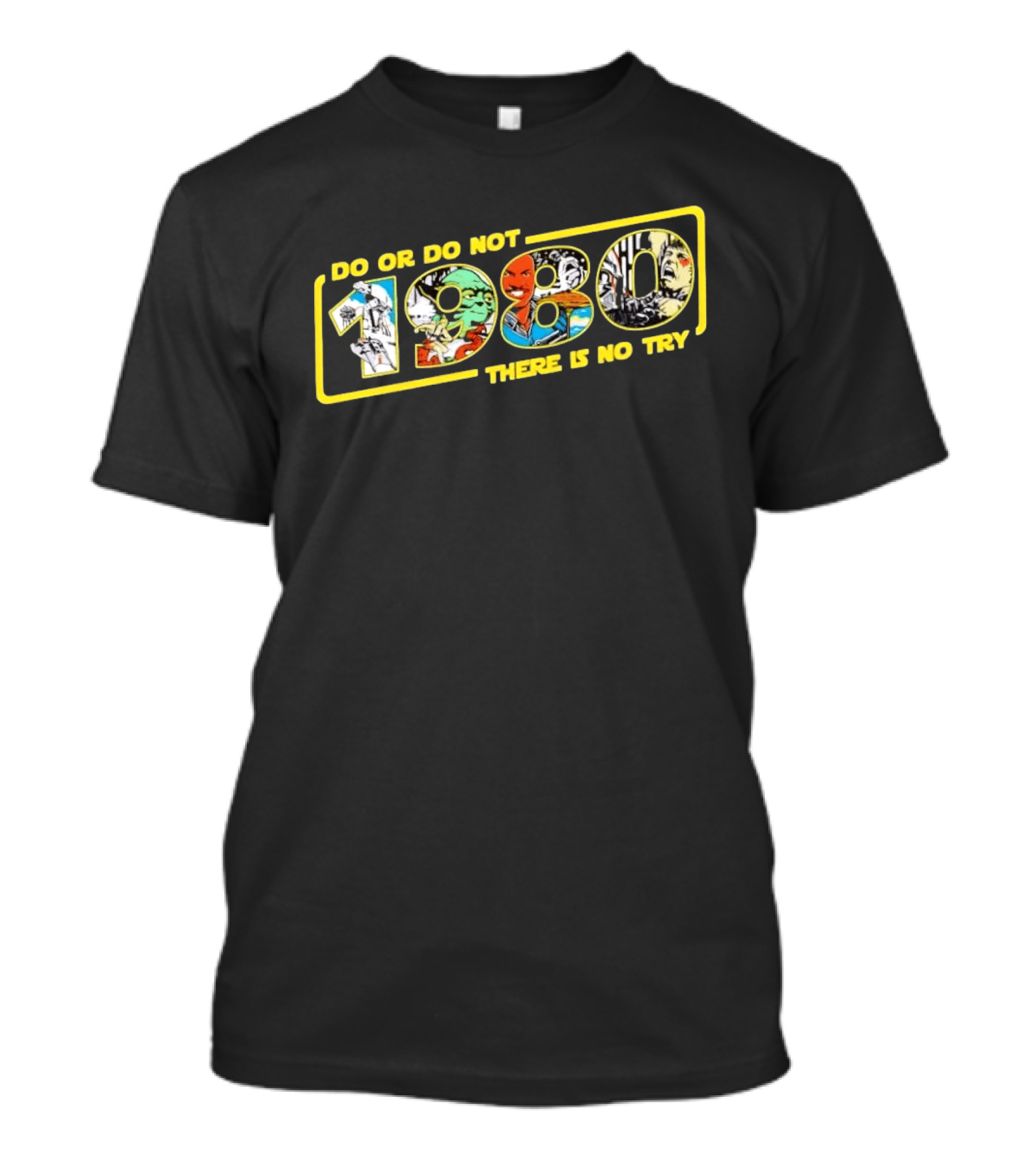 Star Wars Do Or Do Not 1980 There Is No Try Collage T-Shirt