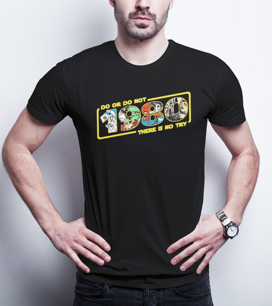 Star Wars Do Or Do Not 1980 There Is No Try Collage T-Shirt