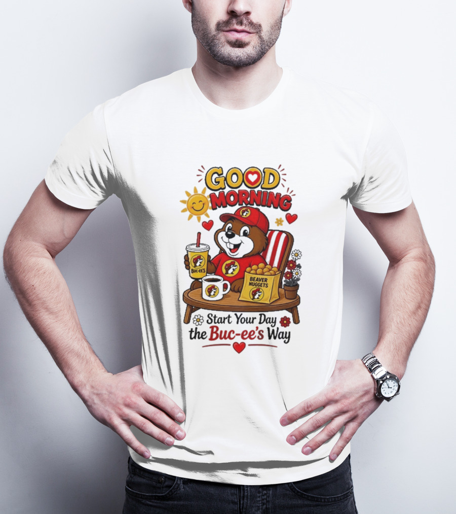 Good Morning Beaver Nuggets Buc Ee's Start Your Day The Buc Ee's Way T-Shirt