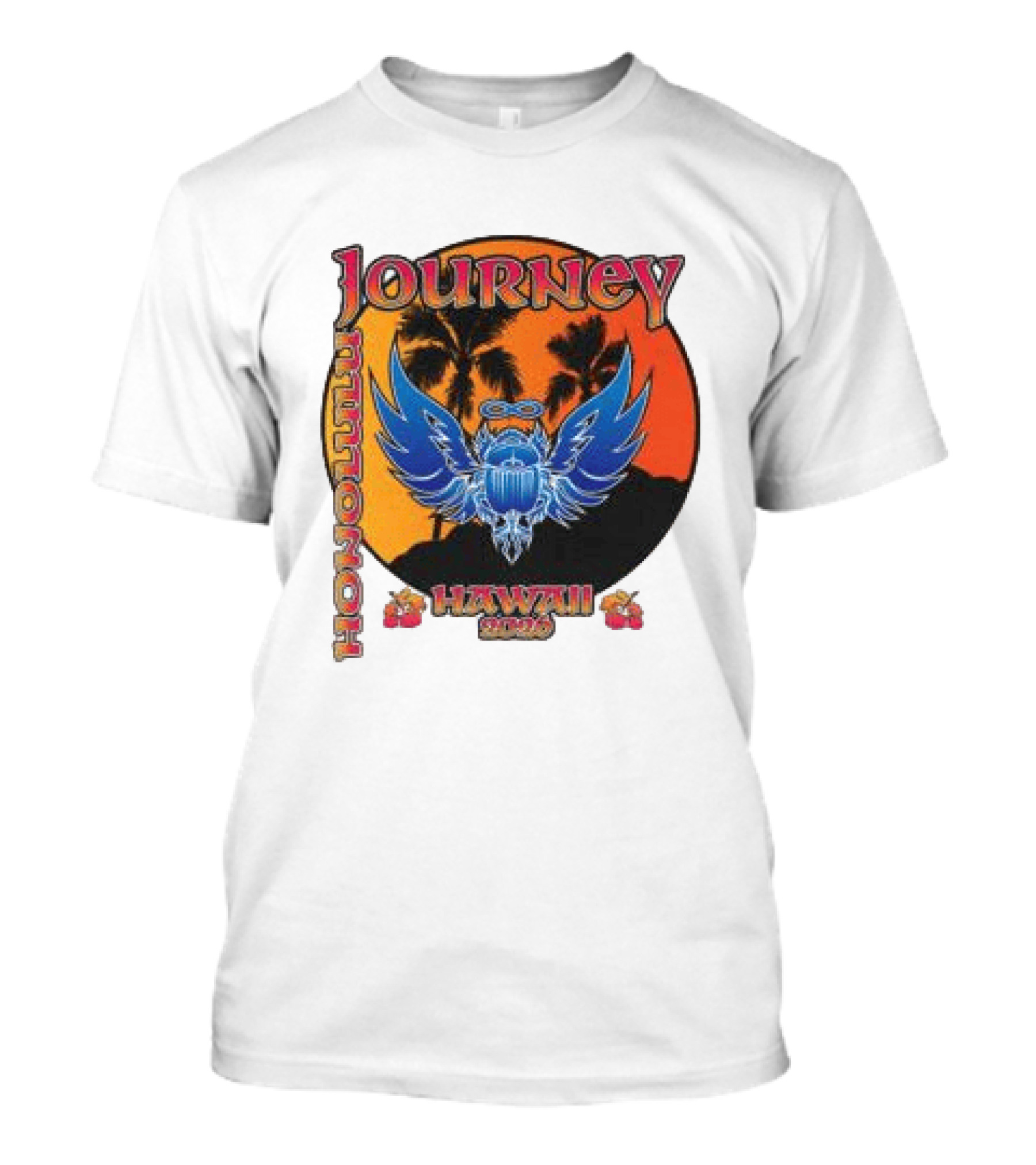 Journey Hawaii 2020 Event Vintage Style Palm Tree And Scarab T-Shirt