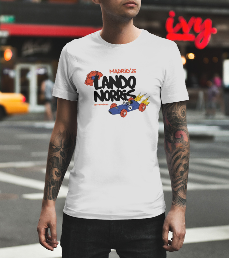 Maddio's Lando Norris Racing Car T-Shirt