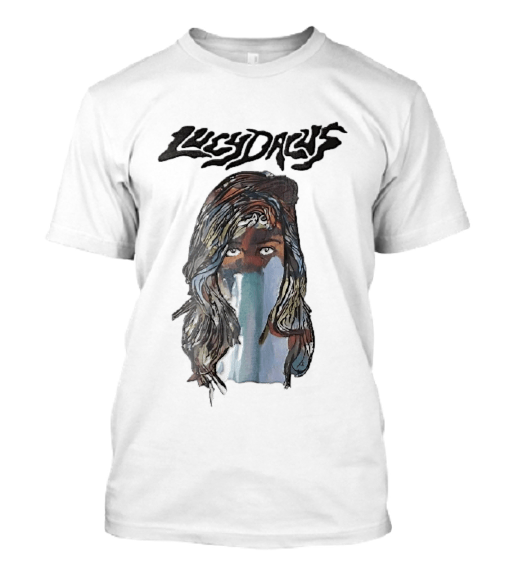 Lucy Dacus Watercolor Woman Face T-Shirt