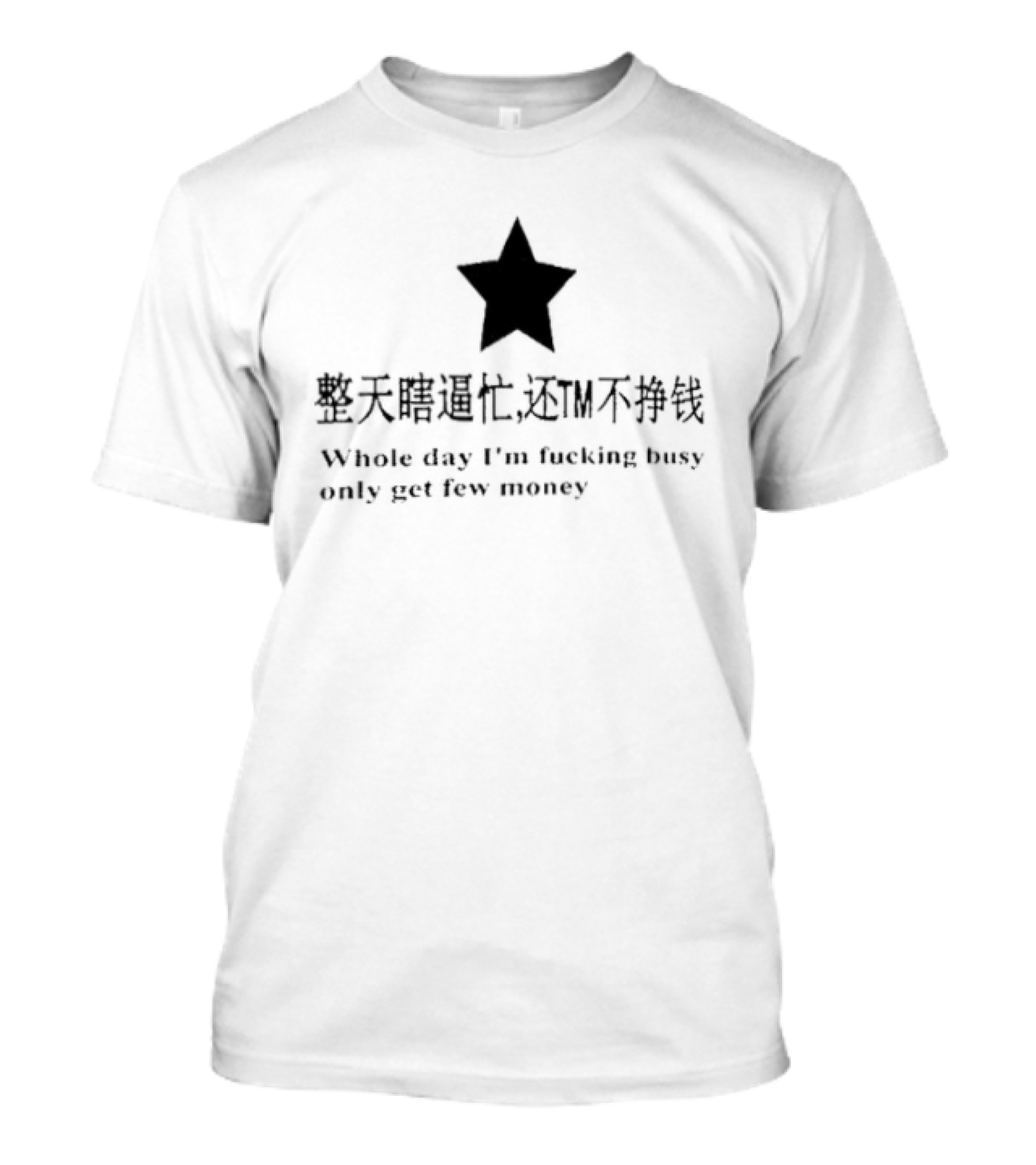 Whole Day I'm Fucking Busy Only Get Few Money Star T-Shirt